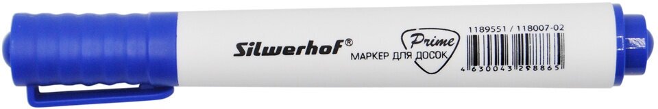 Маркер для досок Silwerhof Prime 118007-02 1-3мм синий коробка