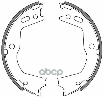 4666.00 колодки барабанные ручника! Hyundai Genesis/Santa Fe 2.0-3.8i/CRDi 08> Remsa арт. 466600