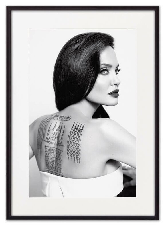 Постер в рамке Анджелина Джоли, 30х40 см