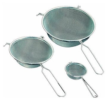 METALTEX сито 18 см из нержавеющей стали для просеивания муки и ингредиентов