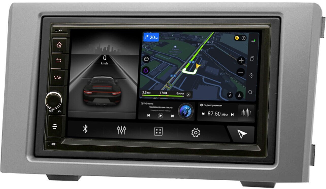 Штатная магнитола Iveco Daily 2006-2026 Canbox M-Line 5605-RP-11-745-314 Android 10 (4G-SIM, 4/64, DSP, IPS) С крутилкой