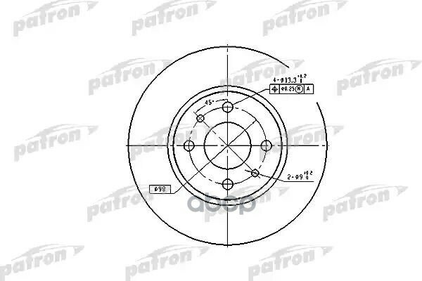 Диск тормозной задн ALFA ROMEO: 164 87-98, FIAT: BRAVO 07-, CROMA 85-96, MULTIPLA 99-, STILO 01-, STILO Multi Wagon 03-, LANC.