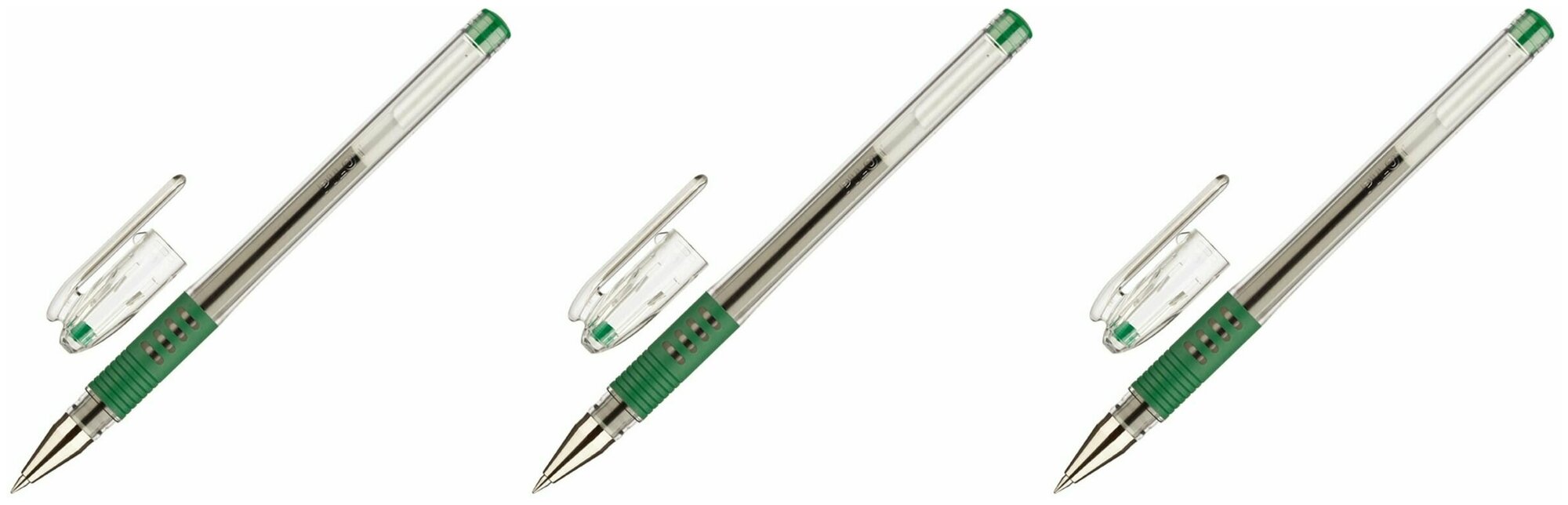 Pilot Ручка гелевая неавтоматическая BLGP-G1-5 зеленая 0,3мм, 3 шт.