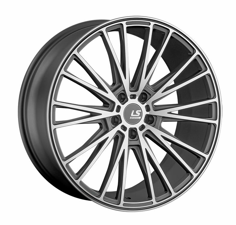 Колесный диск LS Flow Forming LS RC60 21x9" PCD5x120 ET40 D72,6 темно-серый матовый с полированными лучами