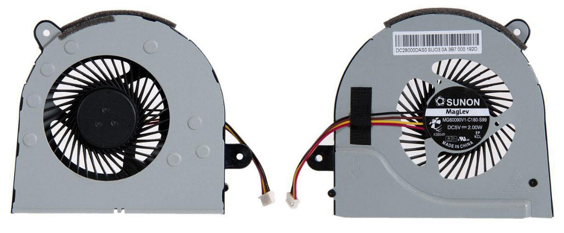 Вентилятор (кулер) для Lenovo DFS501105PR0T FCFS (4-pin)