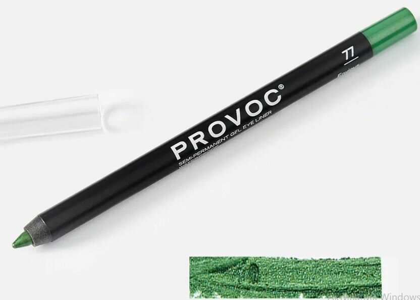 PROVOC, Гелевая подводка в карандаше для глаз Eye Liner 77 Envious
