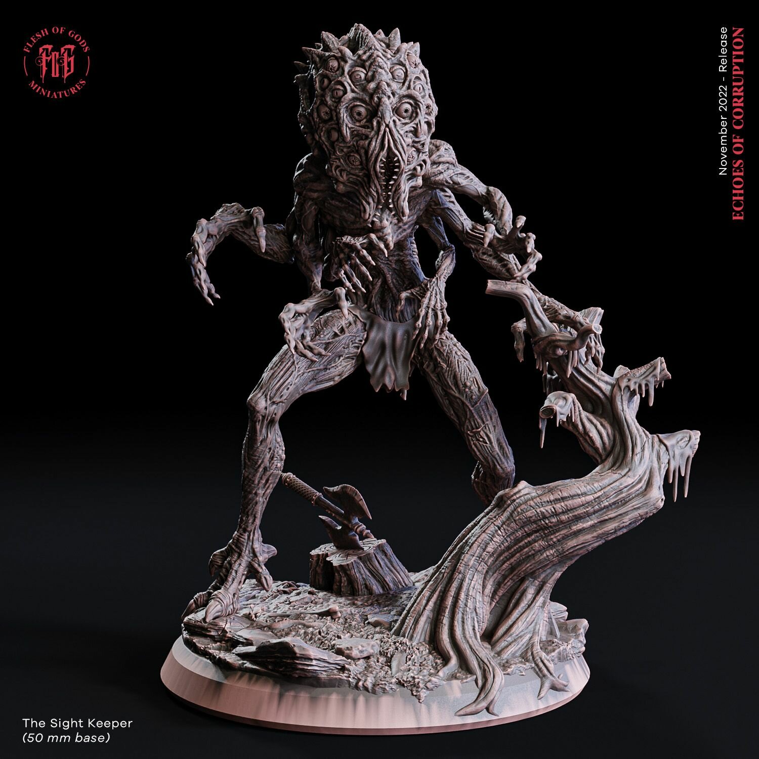 Миниатюра D&D 'Хранитель взглядов' масштаб 32 мм (DnD, Dungeons & Dragons, ДнД, Подземелья и Драконы, Pathfinder)