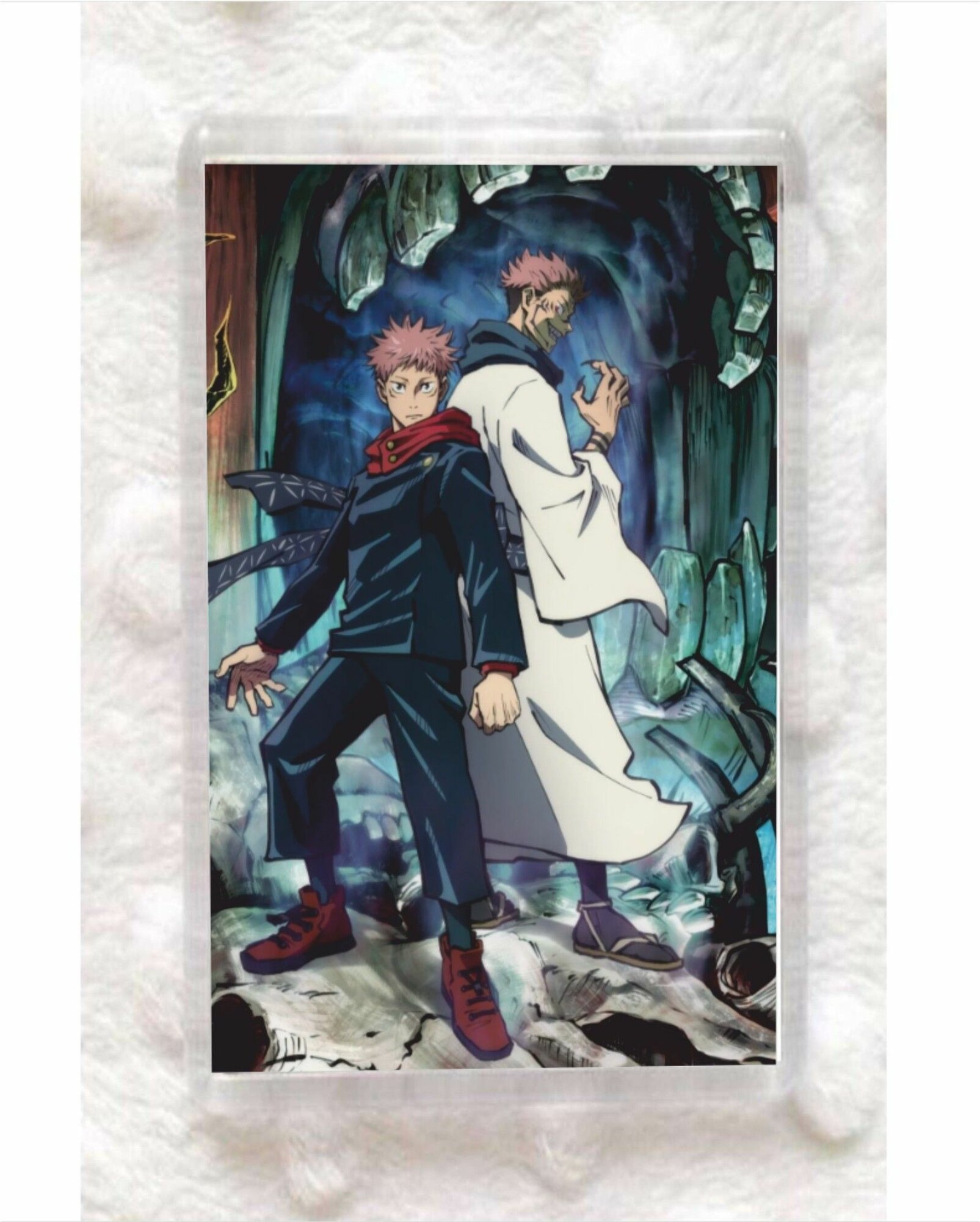 Магнит акриловый с принтом "Магическая битва"