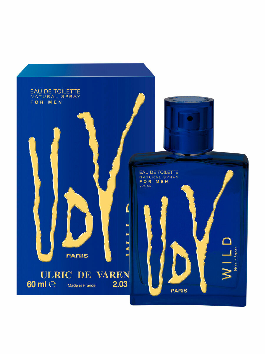 Туалетная вода Ulric de Varens "Wild", мужская, сладкие гурманские ноты, 60мл