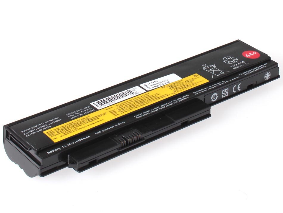 Аккумуляторная батарея AnyBatt 4400 mAh для ноутбука Lenovo X230 (0A36282, 0A36283, 42T4861)