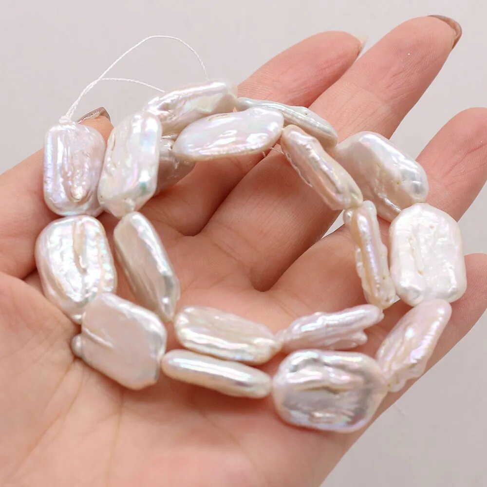 Натуральные жемчужные бусины барокко 15-22mm