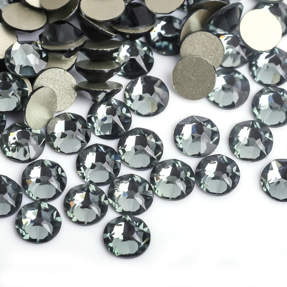Стразы VC 2088, 16 граней, кристалл ab Серебряный, SS16-1440pcs, Black Diamond