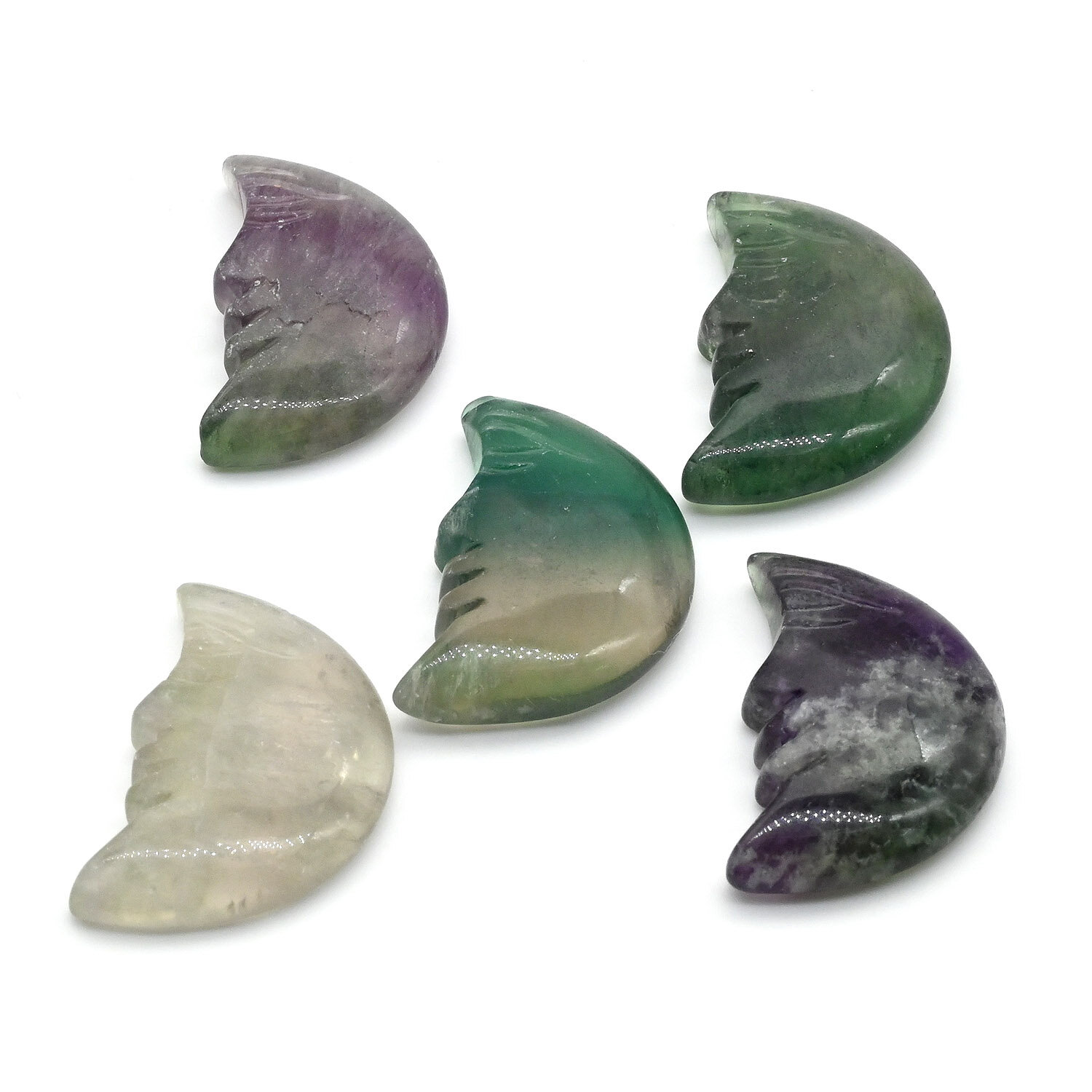 Полумесяц из флюорита 20*35*7мм, 10г .