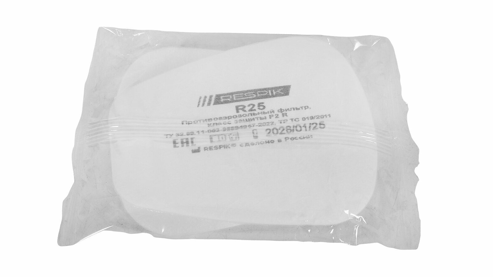 Предфильтр RESPIK R25P1 угольный для масок3M/JETA