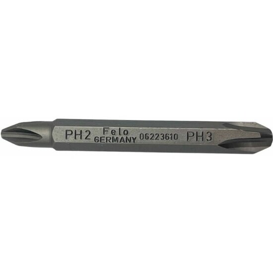 Felo Бита двухсторонняя серия Industrial PH2/PH3, 60 мм 06223610