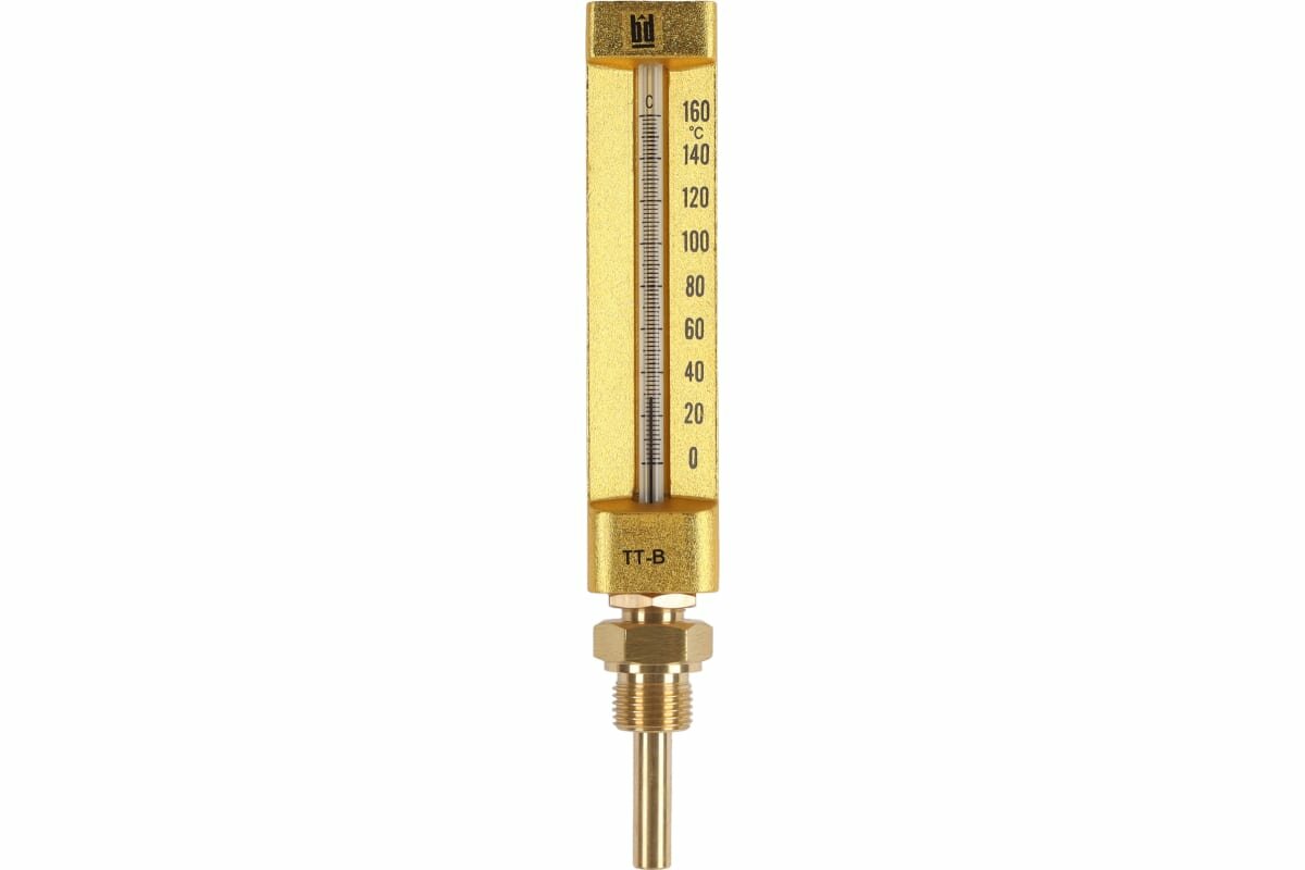 BD ТТ В БД жидкостной виброустойчивый термометр, 150/50, П11, 0-160°C, G1/2, 1246541013