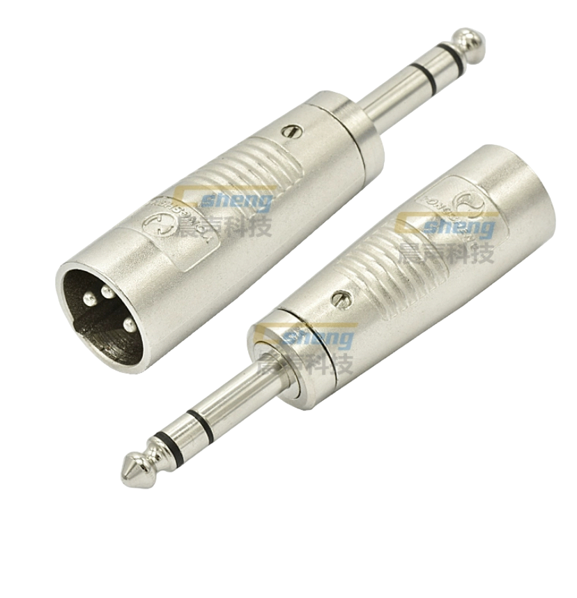 Переходник XLR(M) 3pin - JACK 6.3(M)