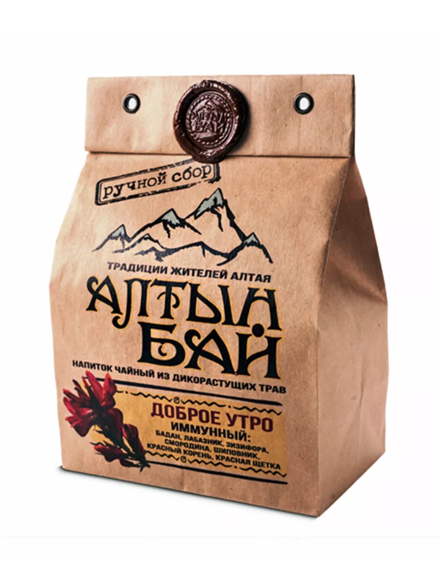Чайный напиток из дикорастущих трав Доброе утро иммунный