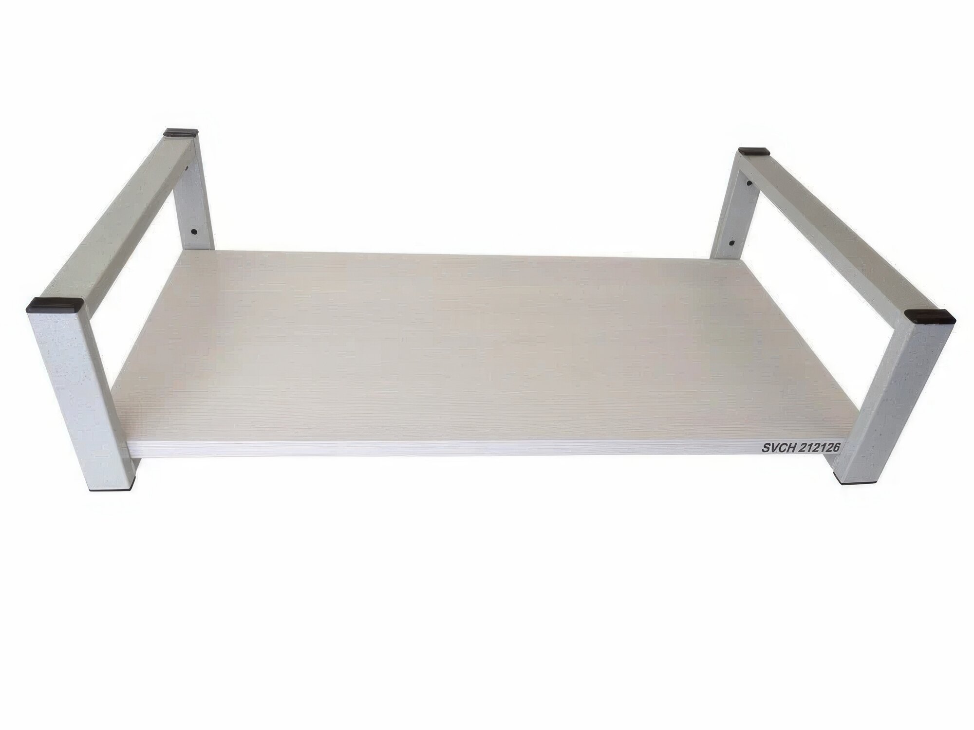 Полка для микроволновки GARROSS "SIBERIA 212126", одна полка 30х60 см, высота 15 см, каркас серый, цвет полок сосна