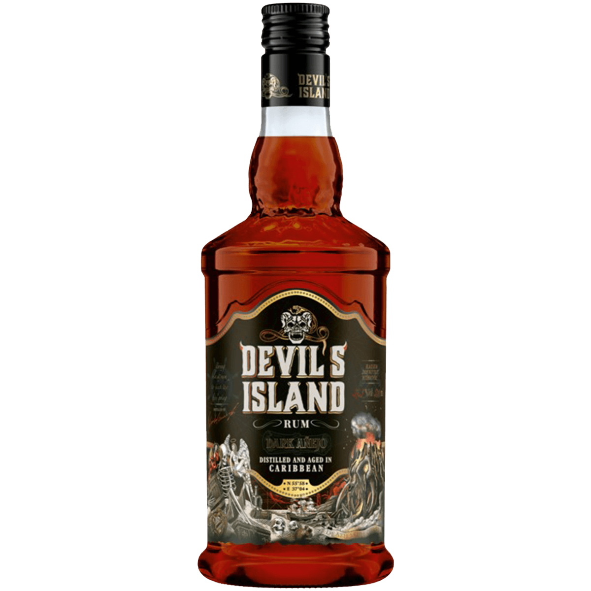 Ром Devil’s Island Dark Anejo, темный, 0,5 л, 37,5%, Доминикана