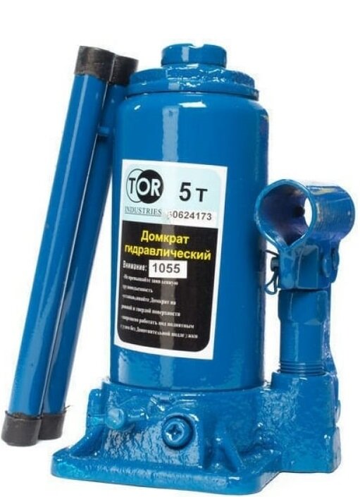 Домкрат гидравлический TOR ДГ-5, грузоподъемность 5 тонн