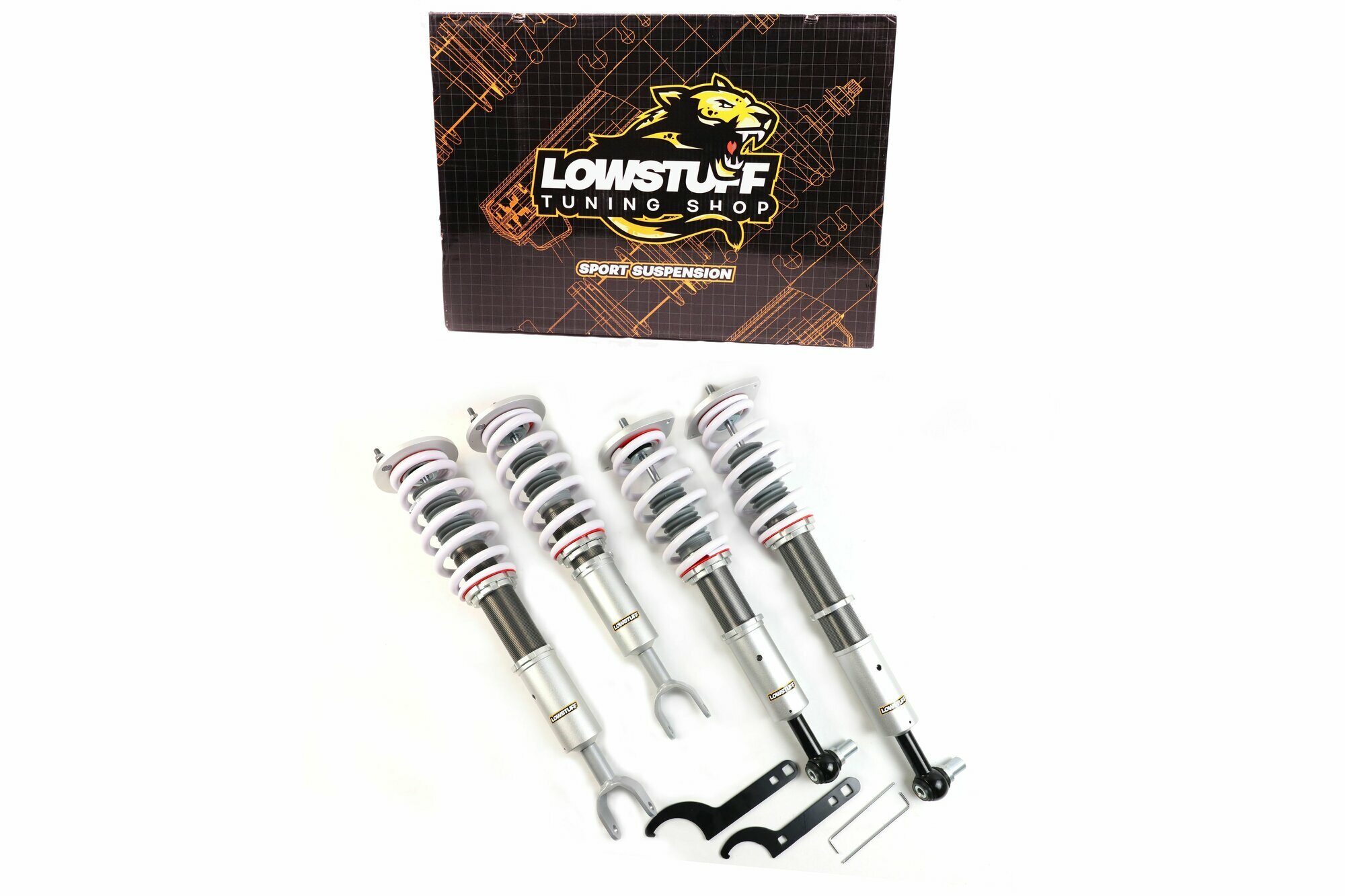 Audi A4 B5 c передний приводом Винтовая подвеска LOWSTUFF EVO-4 фултап койловеры с регулировкой высоты и жесткости LSCSAU024