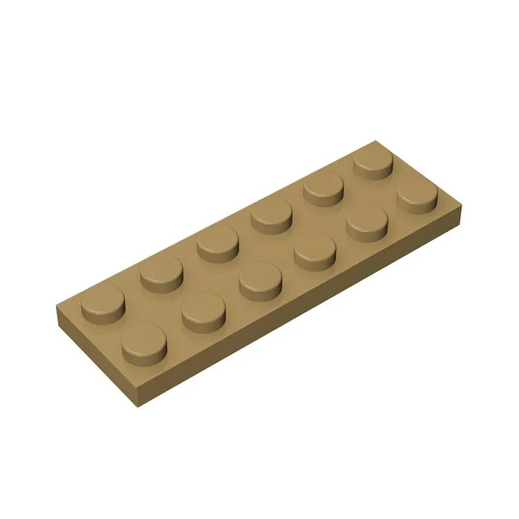 Пластина Lego 2x6 Бежевый (034)
