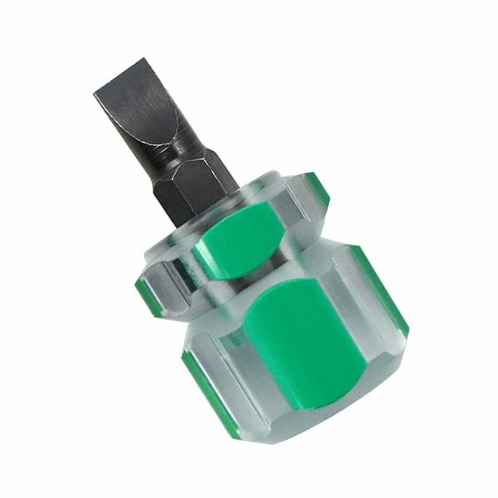 Отвертка с морковной головкой и прозрачной ручкой, отвертка-green word