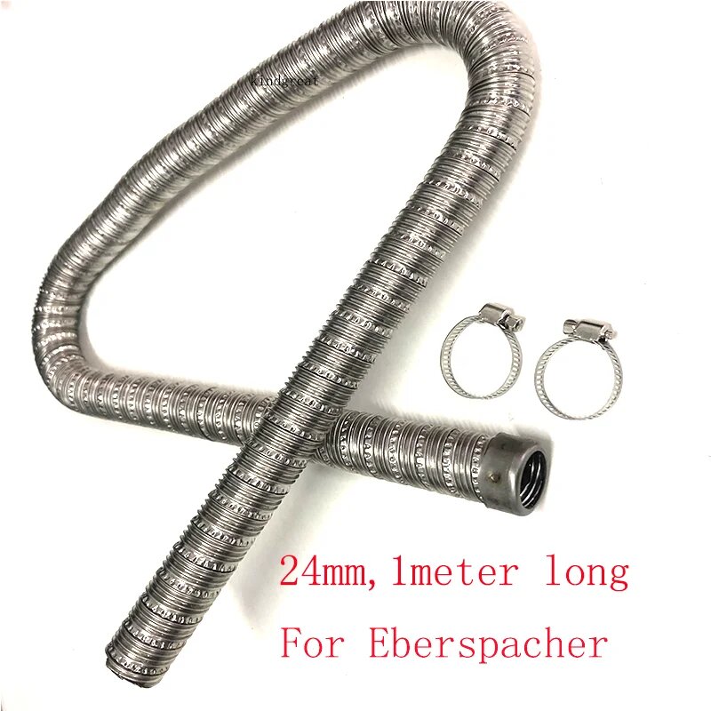 Стояночный дизельный Обогреватель воздуха длиной 100 см, 22 мм, 24 мм, выхлопная труба для Webasto AT2000 S ST Eberspacher Airtronic D2 D4 D4S 24mm For Eber