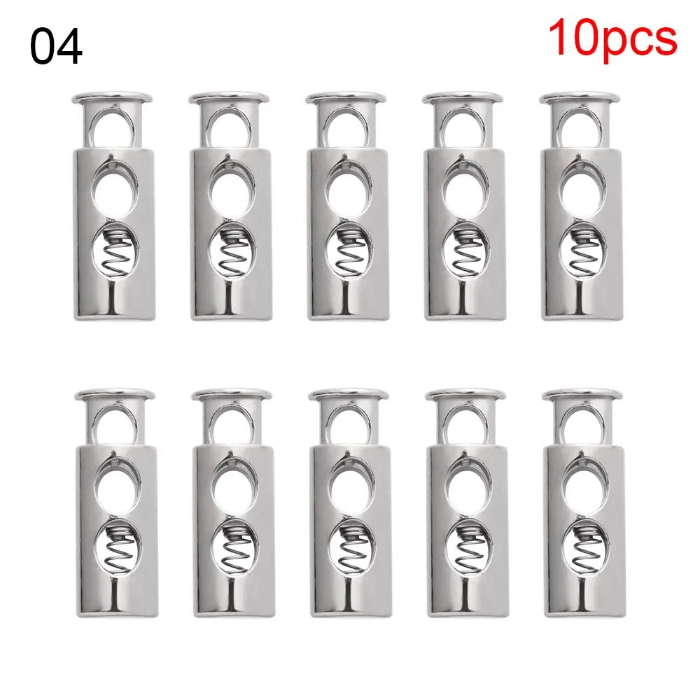 Металлические стопоры для шнурков 10 шт Белый, 04