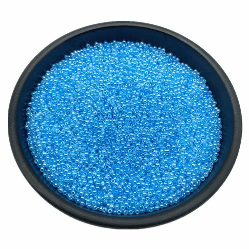 Бусины из стекла LXGSMBENTENG 1000 шт, 2 мм, 15 цветов Синий, 3000PCS, Lake Blue