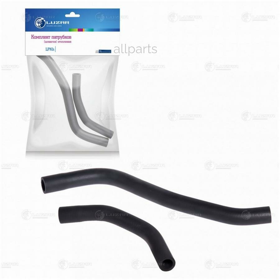 LUZAR LPKH 0118 Кмпл патрубков отоп. EPDM для а/м ВАЗ 1117-19 Калина (2шт.) (LPKh 0118)