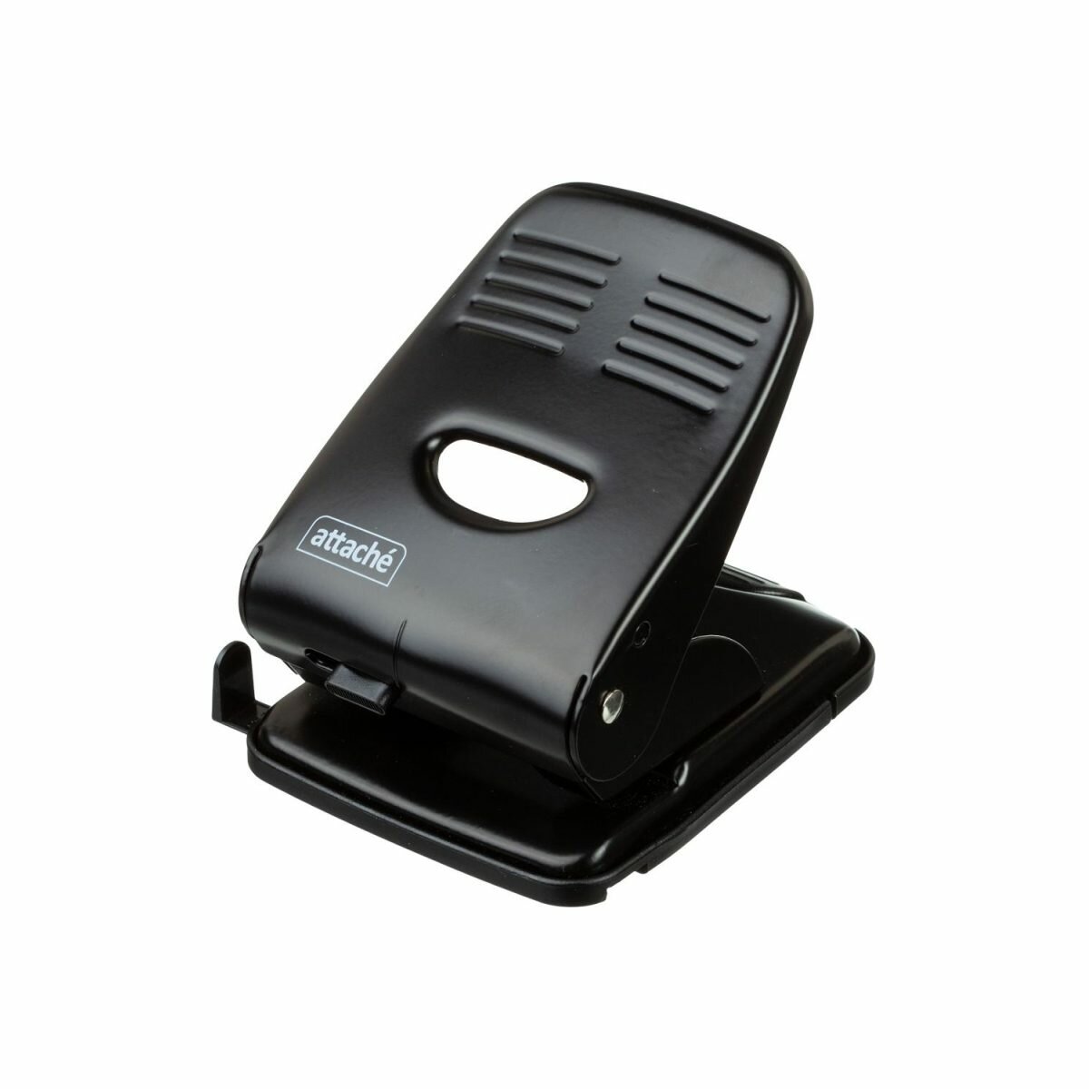 Дырокол Attache, до 40 листов, линейка, черный, 24шт.
