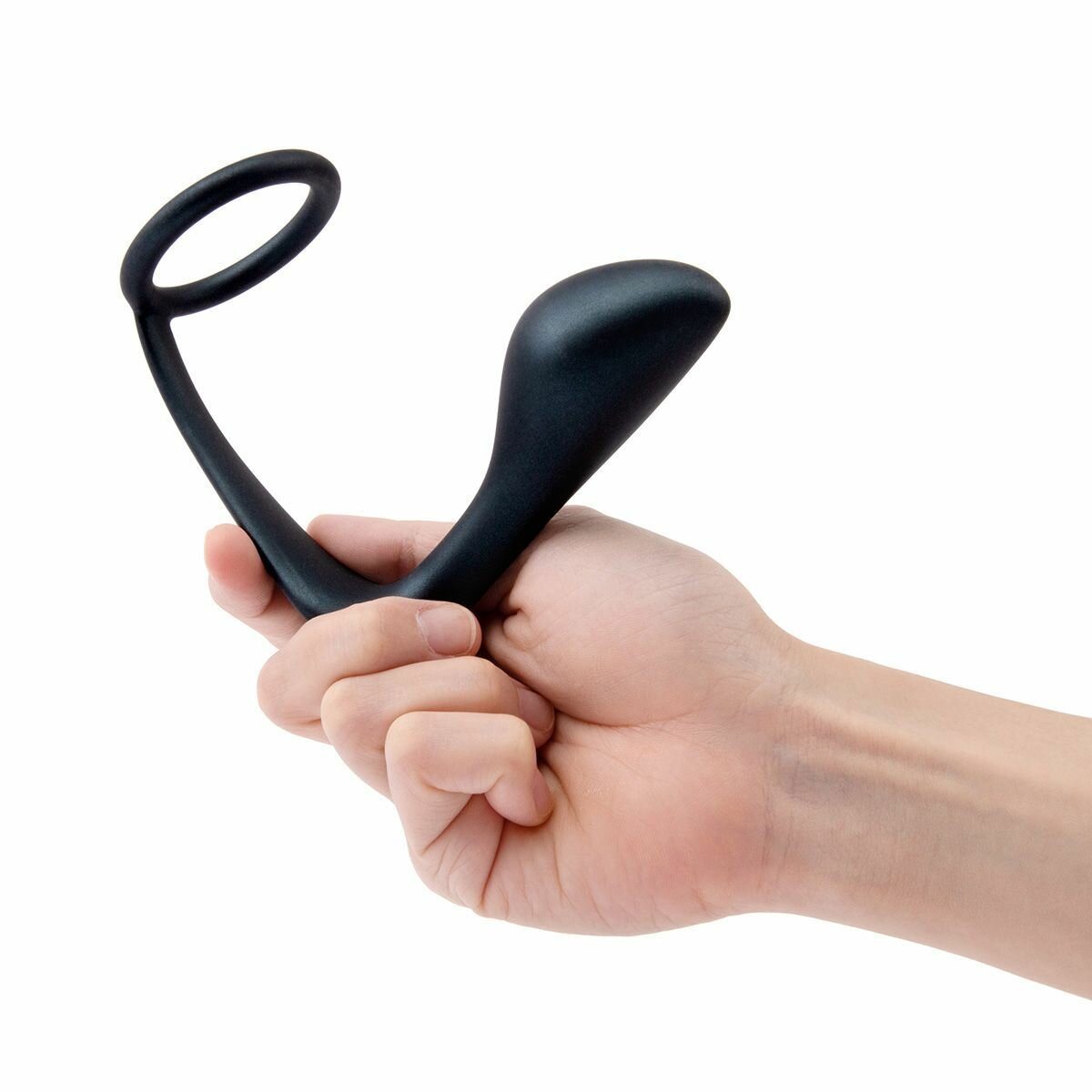 Эрекционное кольцо со стимулятором простаты Ringer Cock Ring & Plug, b-Vibe, черный