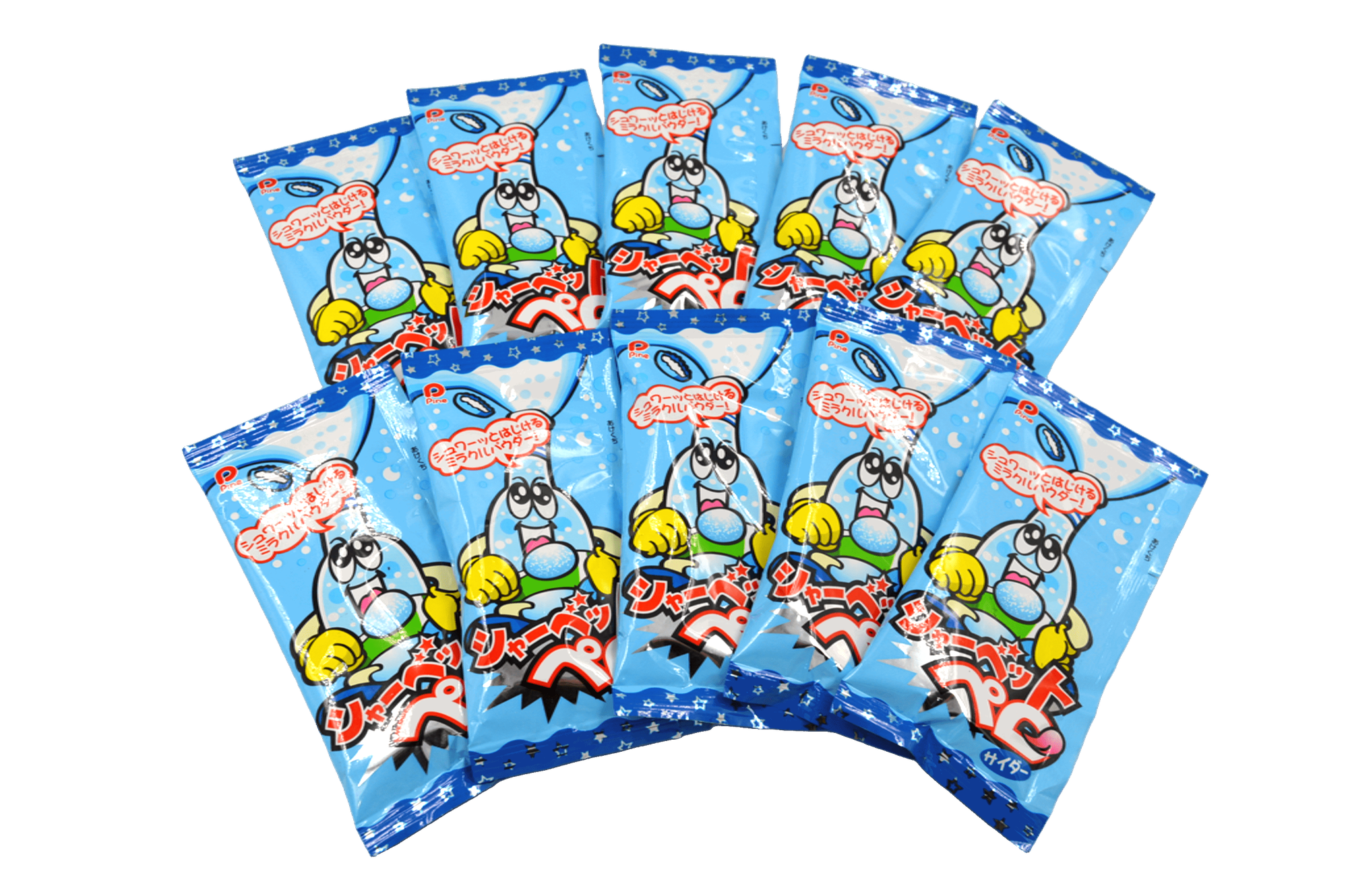 PINE набор Карамель Cider Сandy на палочке Щербетный язык сахар пудр вкус Сидр 10 шт*12 гр.