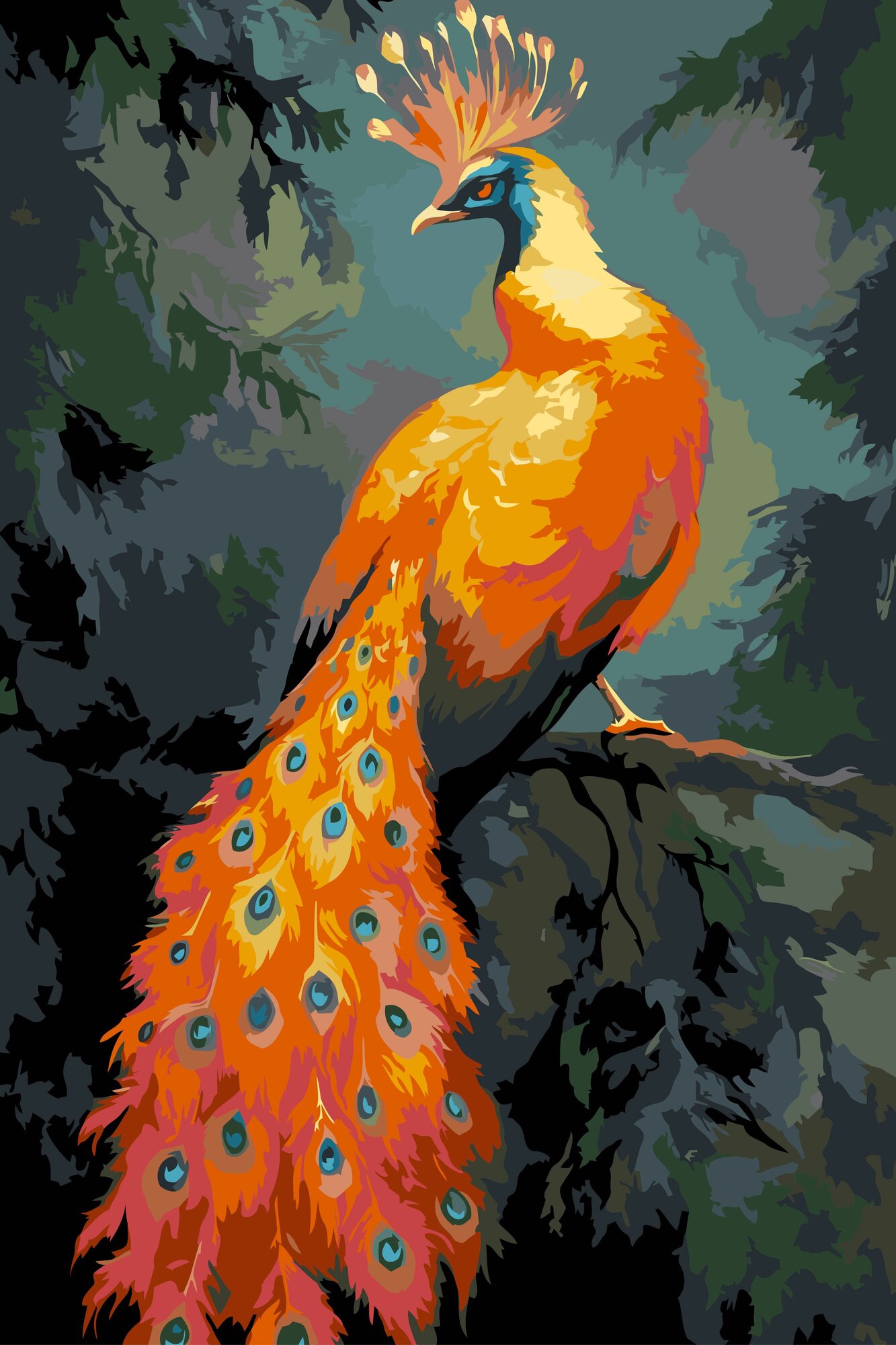 Картина по номерам R-474 "Жар-птица" 40х60 см