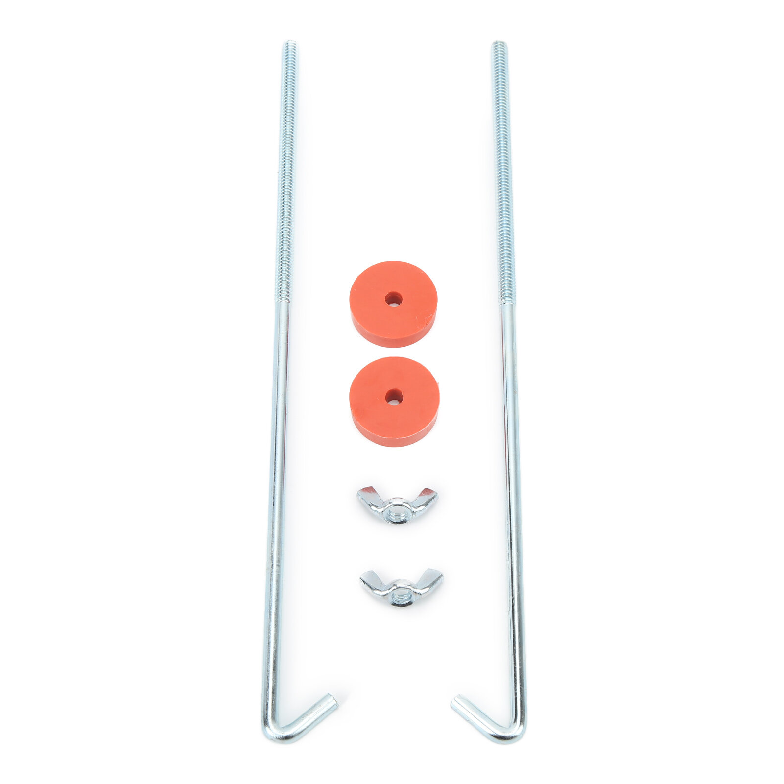 10-дюймовый хромированный комплект для крепления аккумулятора с J-образными болтами, шайбами, гайками, универсальные автомобильные аксессуары