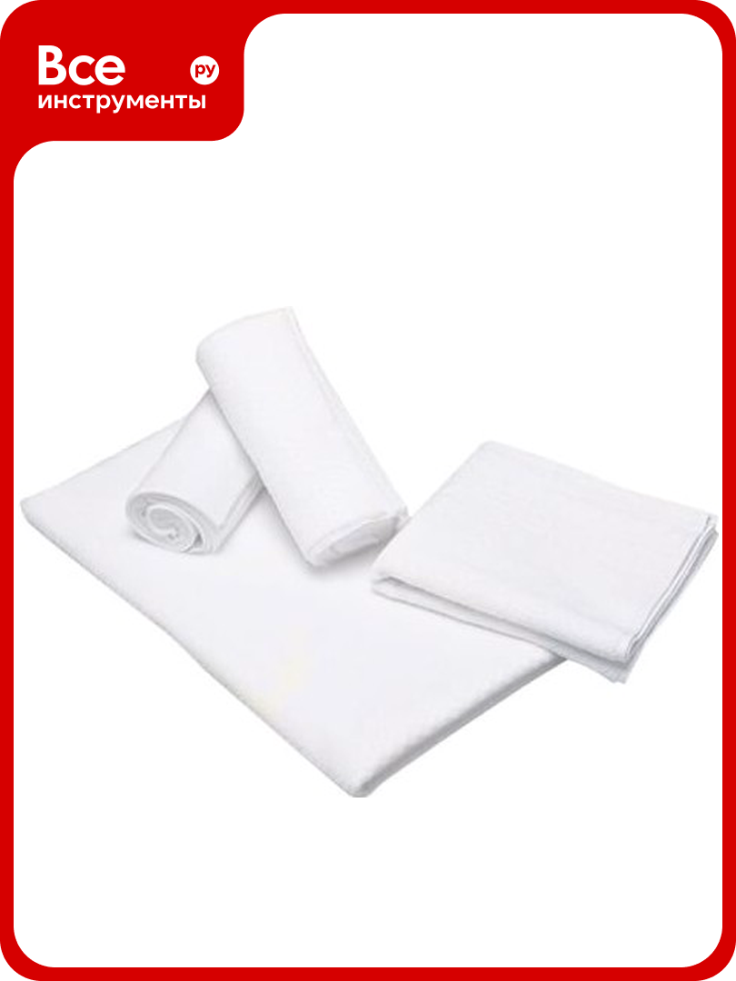 Одноразовые салфетки чистовье комплект из спанлейса, белый цвет, без перфорации, подходят для бытового применения