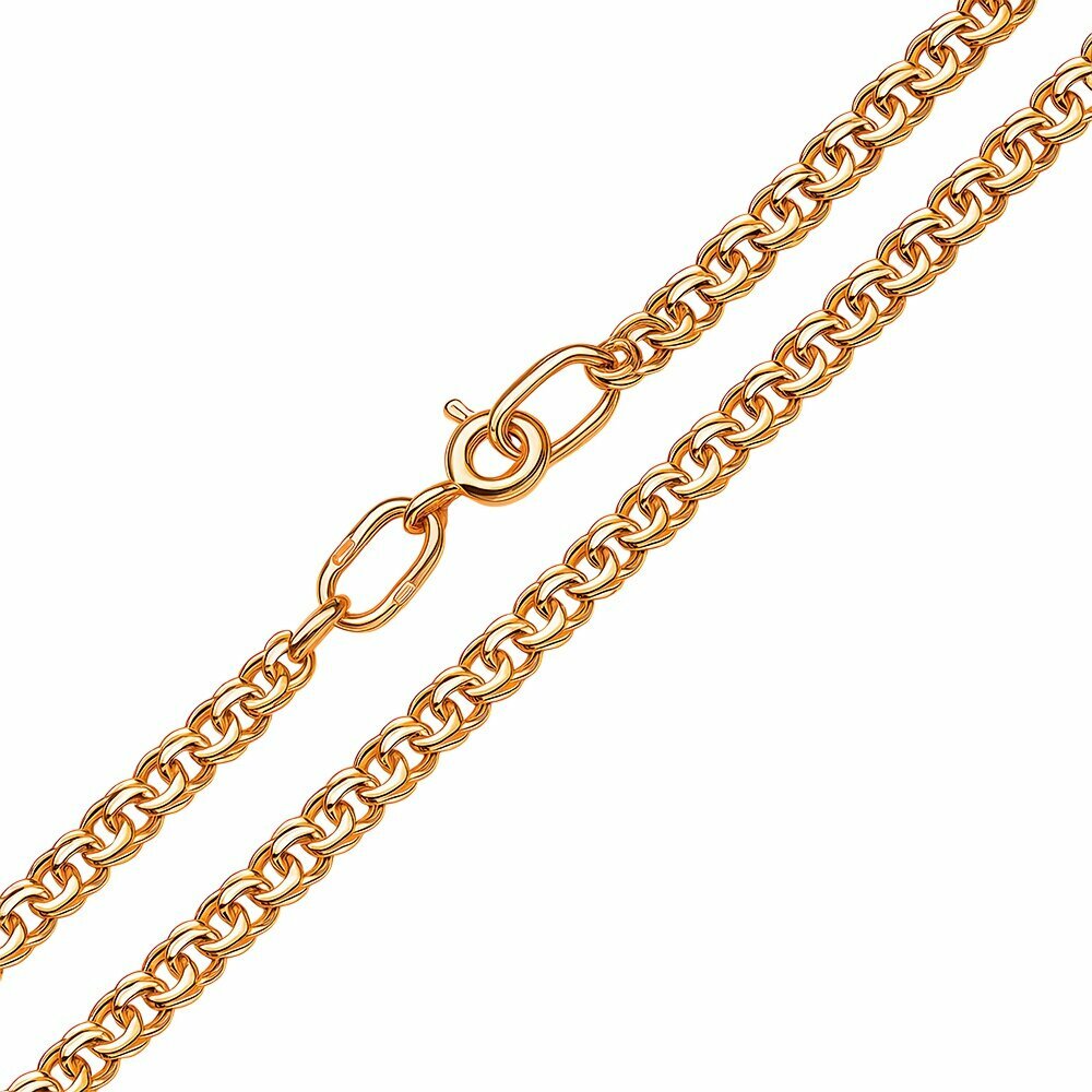 Браслет-цепочка, красное золото, 585 проба