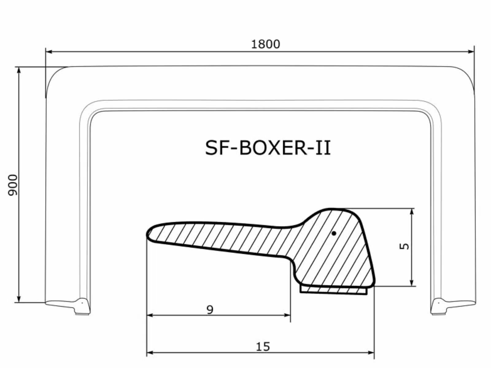 Молдинг лобового стекла (П-образный) Peugeot Boxer 06