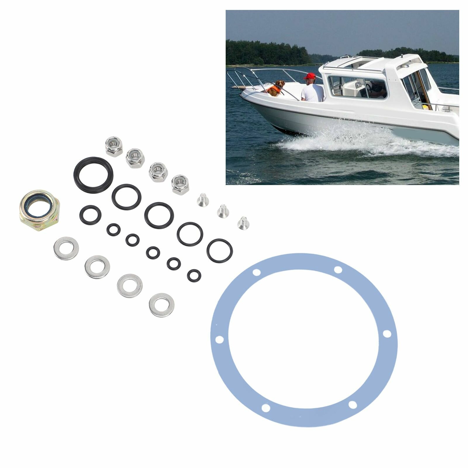 Комплект уплотнения гидроруля и маслоналивной трубы BayStar HS5176 HH 5271-5272 5741-5742