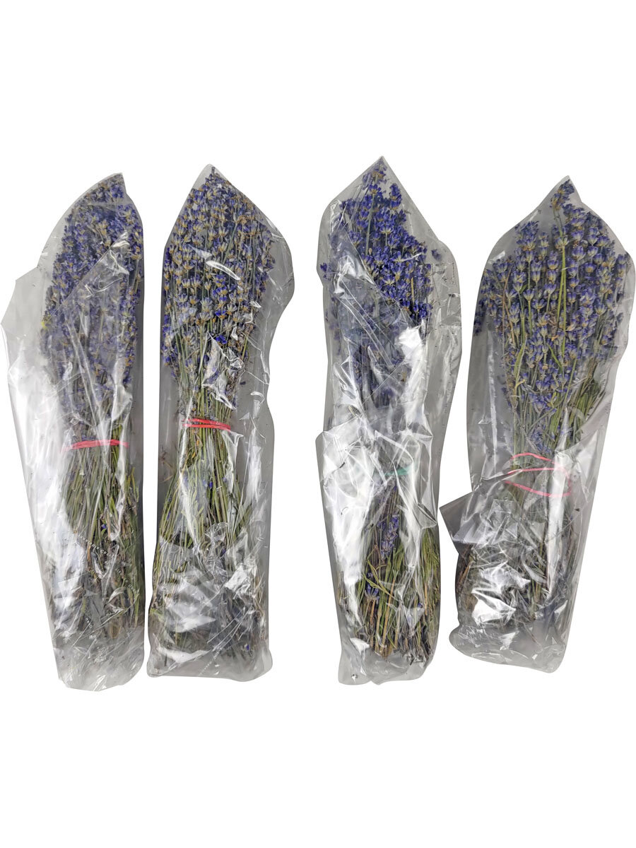 Набор травяных веников из лаванды (4 шт.) Суши Веник, урожай 2025