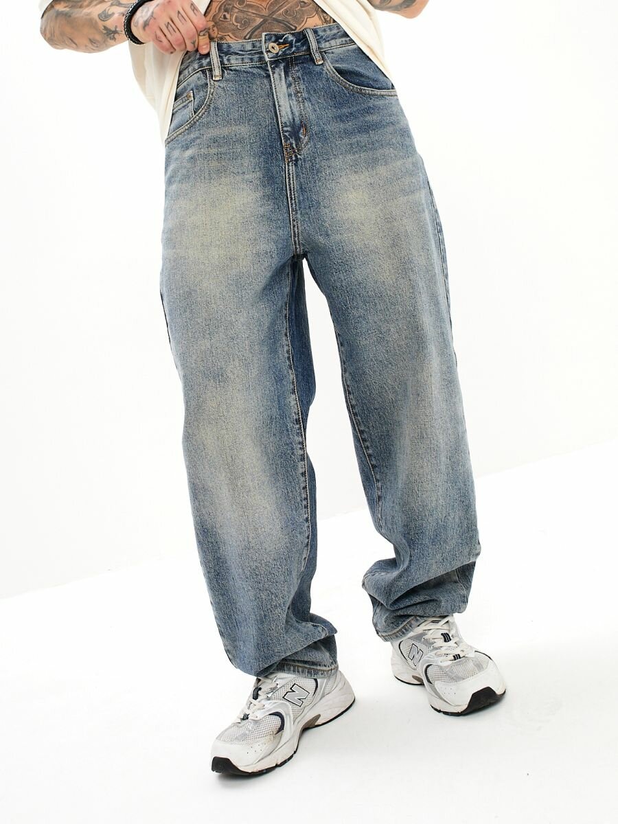 Джинсы багги 