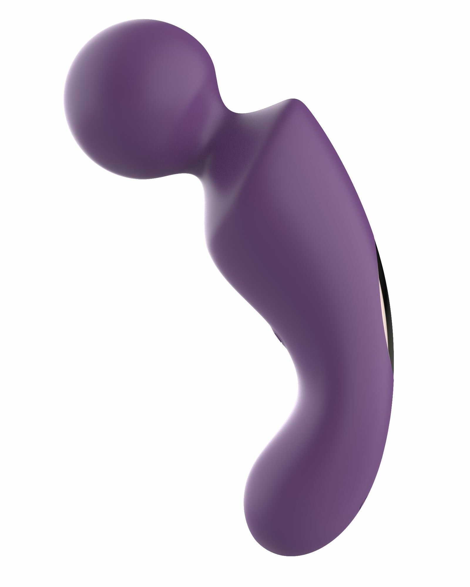 Фиолетовый изогнутый wand-вибратор, цвет фиолетовый