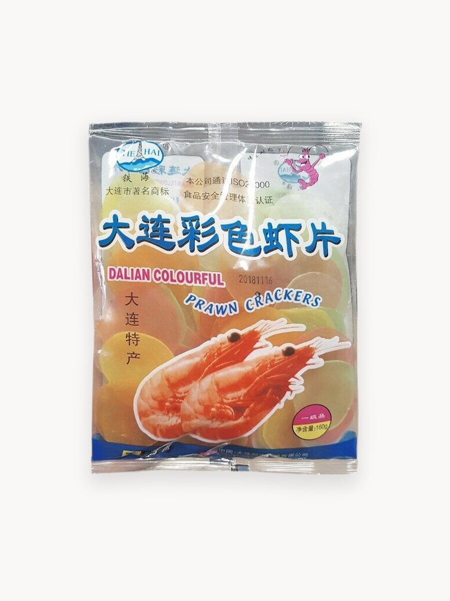 Чипсы креветочные Tie Hai цветные 160 г