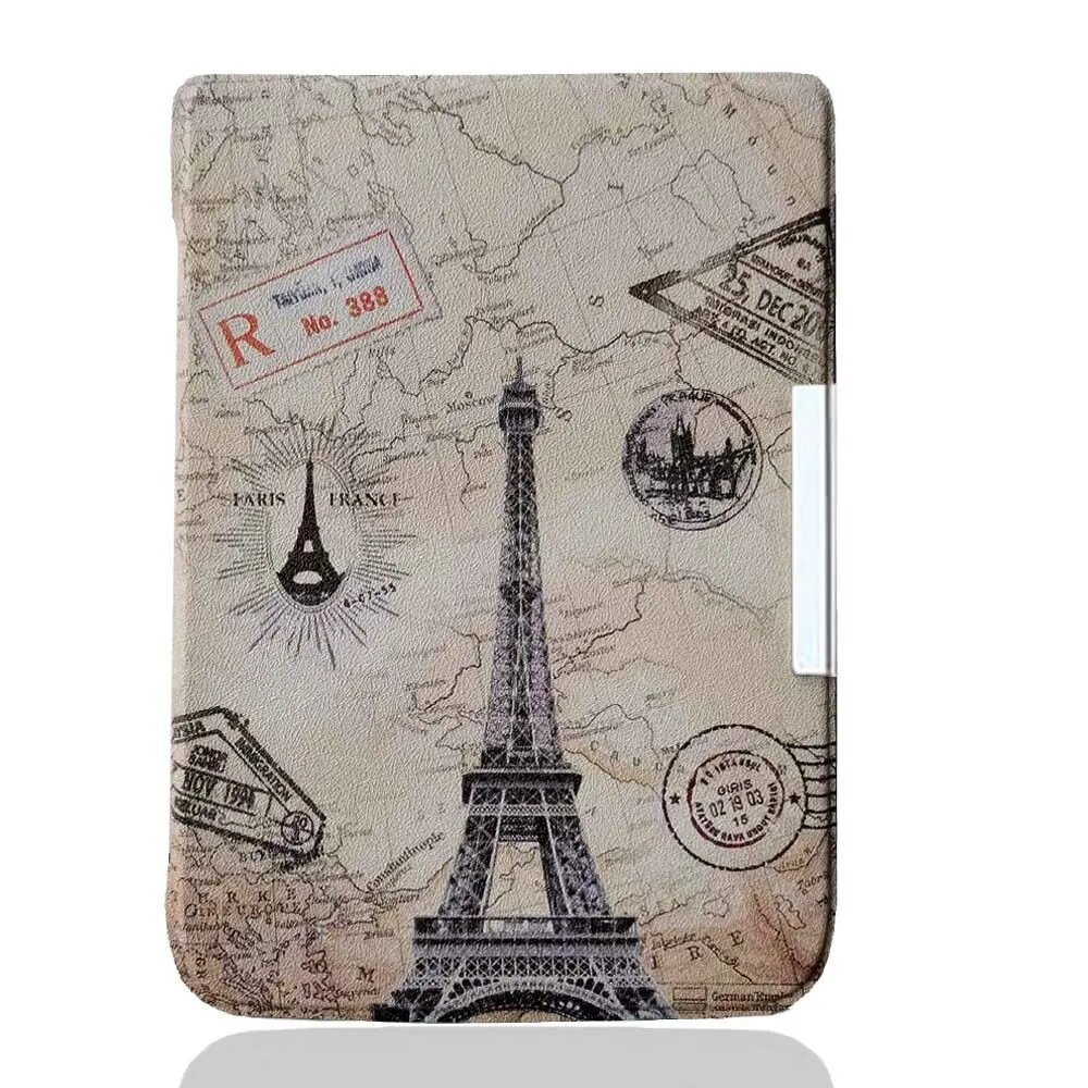 Чехол-книжка из натуральной кожи для электронной книги Pocketbook Touch Lux 4 PB627 PB632, магнитный автосон, противоударная защитная обложка
