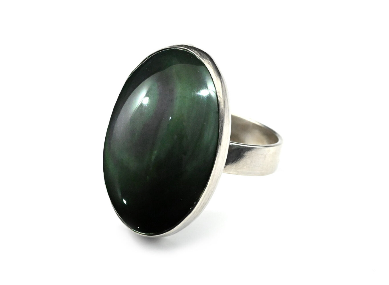 Кольцо, обсидиан