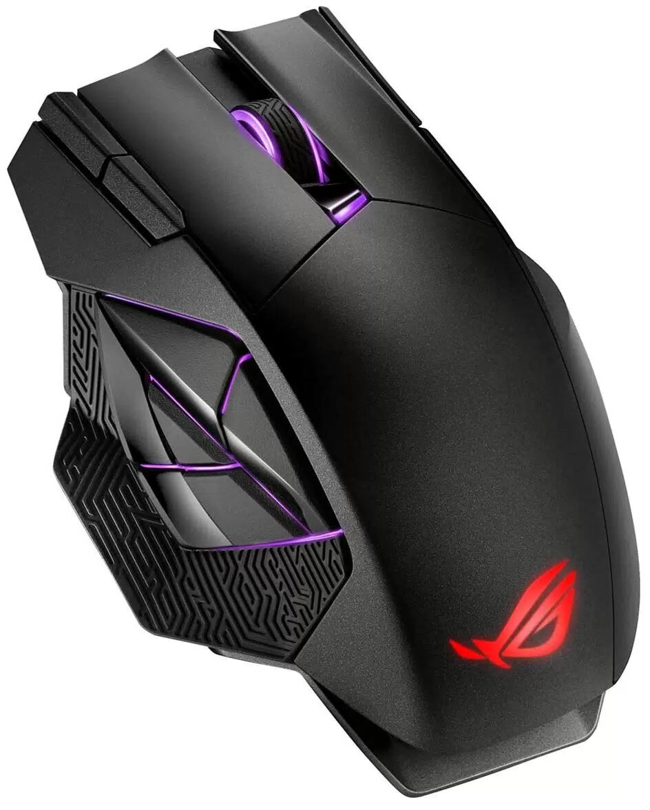 Мышь беспроводная/проводная ASUS ROG Spatha X, черный (19000 dpi, USB Type-A)
