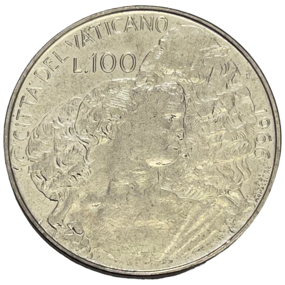 Ватикан 100 лир 1966 г. (IV)