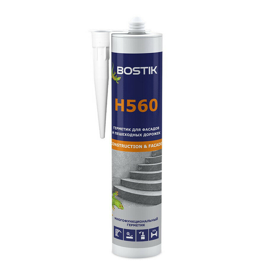Герметик гибридный Bostik H560 Seal'n'flex all weather светло-серый 290 мл